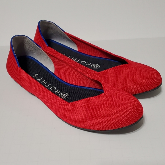 Rothy's | Shoes | Authentic Rothys The Flat Round Toe Cherry Red | Poshmark